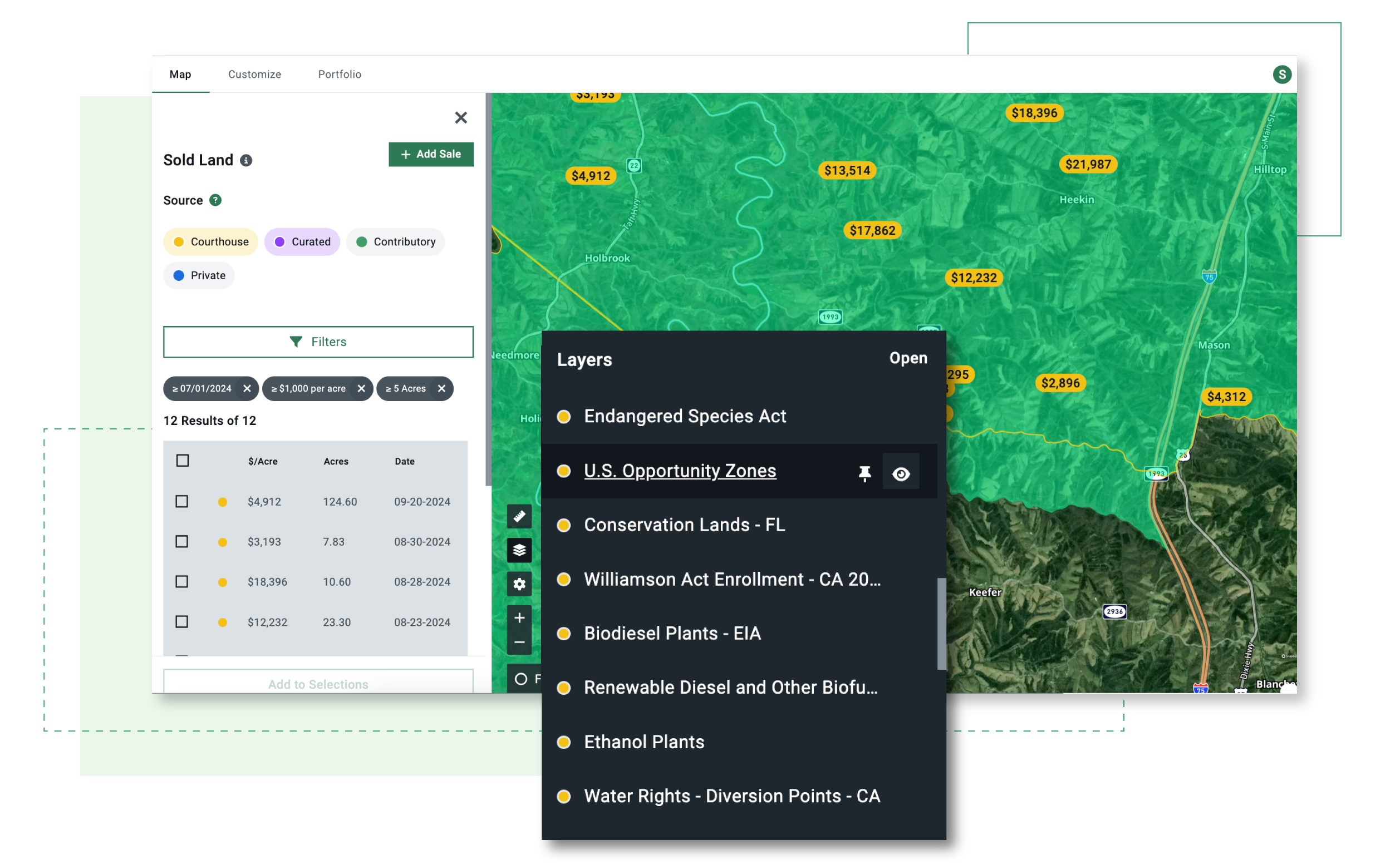 Land Sales Database | GIS Insights for Fast Valuation | Acres